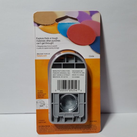 Fiskars | Office | Fiskars Punch Thick Materials Craft Punch Circle ...